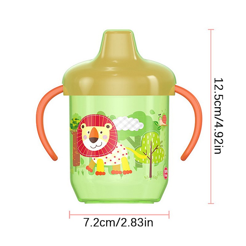 Baby Learning Drinking Cup with Handle Flip Leakproof Water Bottle ...