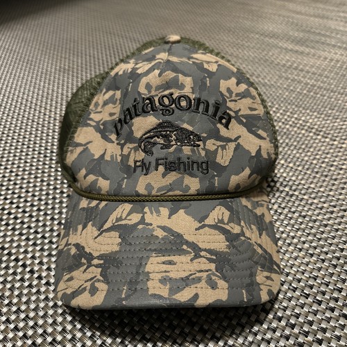 Rare Patagonia Fly Fishing camouflage rope hat | eBay