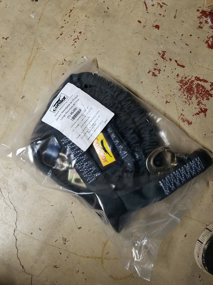 Condor 45J291 Shock Absorbing Lanyard, 6 Ft., 425 Lb Weight Capacity ...