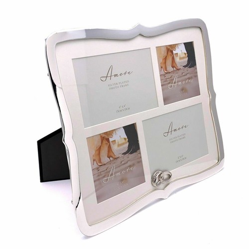 Large Silver Plated Multi Wedding Photo Picture Frame 6" x 4" | eBay