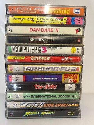 Commodore 64 C64 Games - Various - Multi Listing - Tape - Medium Case ...