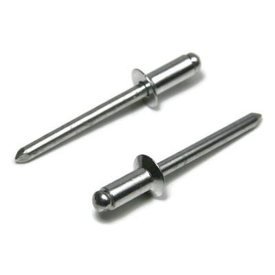 POP Rivets ALL Steel 44C 1/8 x 1/4 Grip Countersunk Head USA Made Qty ...
