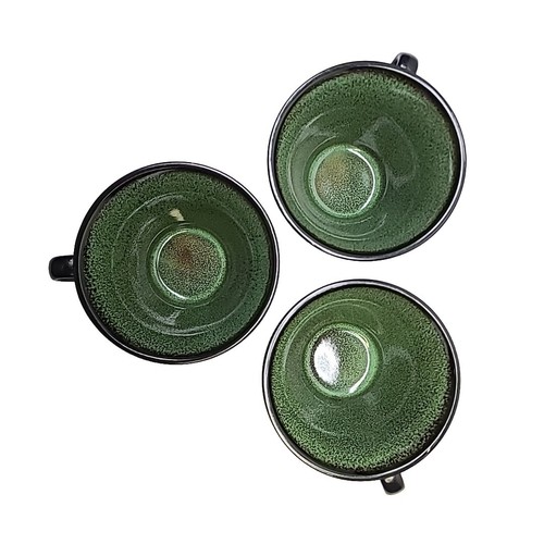 Gabbay Fusion Mugs Wasabi And Black Lot of 3 Green Speckled Sake Mug ...