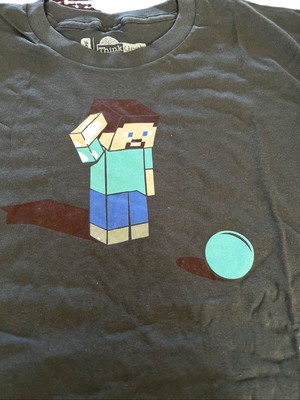 NWT~MEN MINECRAFT STEVE SHIRT (L) | eBay