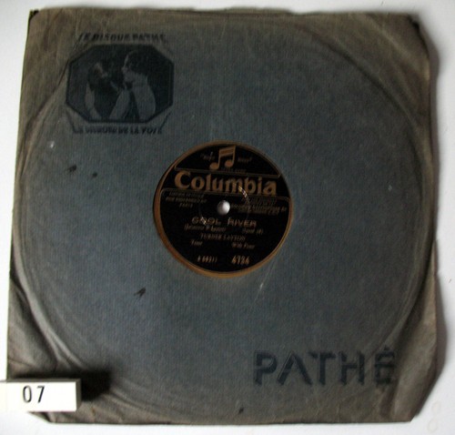 07 - Disque Columbia 78T - Turner Layton - Vintage Phonographe ...