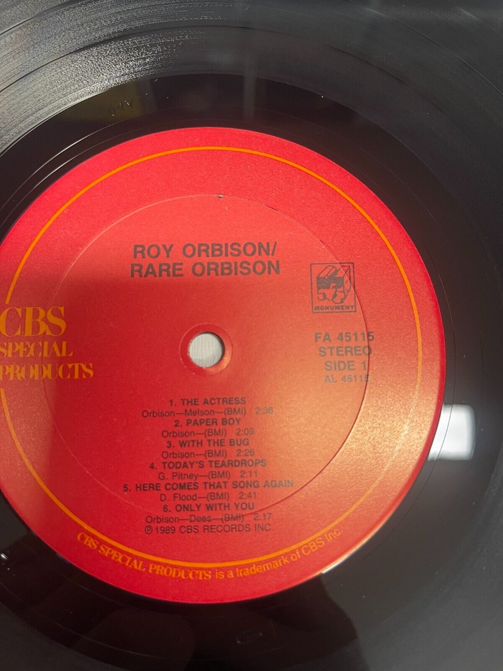 Roy Orbison Rare Orbison shrink Record lp original vinyl album | eBay
