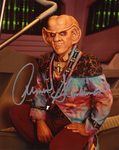 ARMIN SHIMERMAN SIGNED 8x10 PHOTO QUARK STAR TREK DEEP SPACE NINE ...