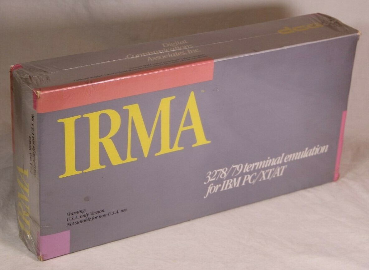 DCA IRMA 3278/79 Terminal Emulation for IBM PC/XT/AT and Clones ...