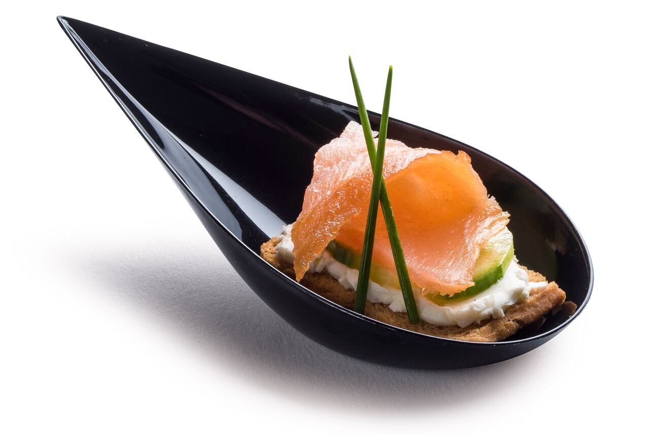 zappy - 100 Black 4 inches Plastic Tear Drop Appetizer .51 oz Spoon, | eBay