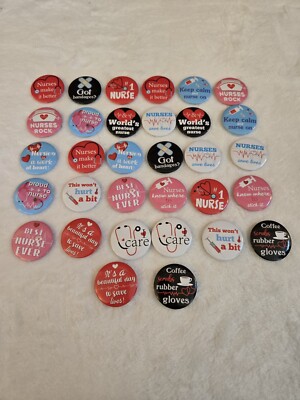 Nursing Pins Fun Thanks Respect Hospital Doctor Playful New 32 Pins ...