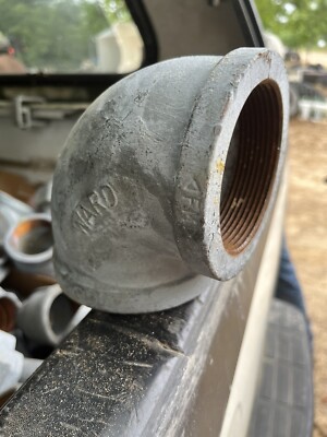 NEW ward 3 INCH GALVANIZED PIPE THREADED 90° ELBOW FITTING PLUMBING | eBay