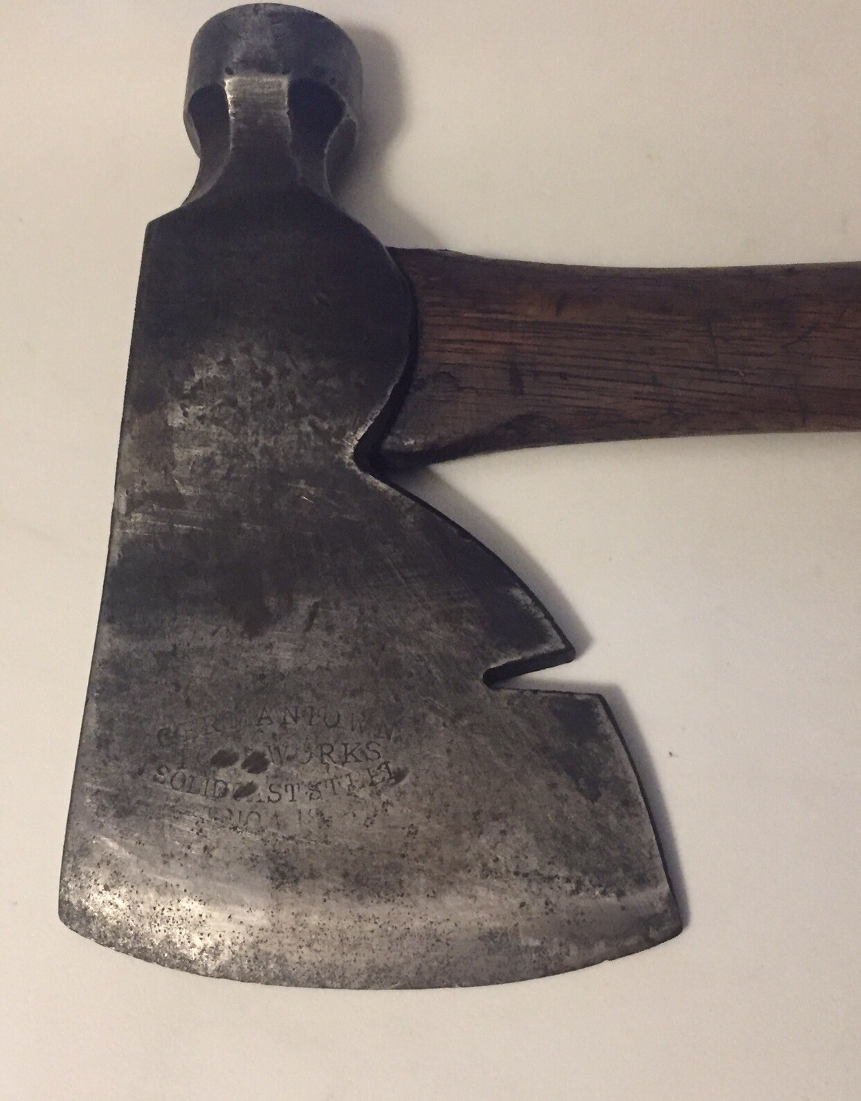 SALE GERMANTOWN TOOL WORKS 3 3/8" HAMMER NAIL CARPENTER AXE HATCHET PAT ...
