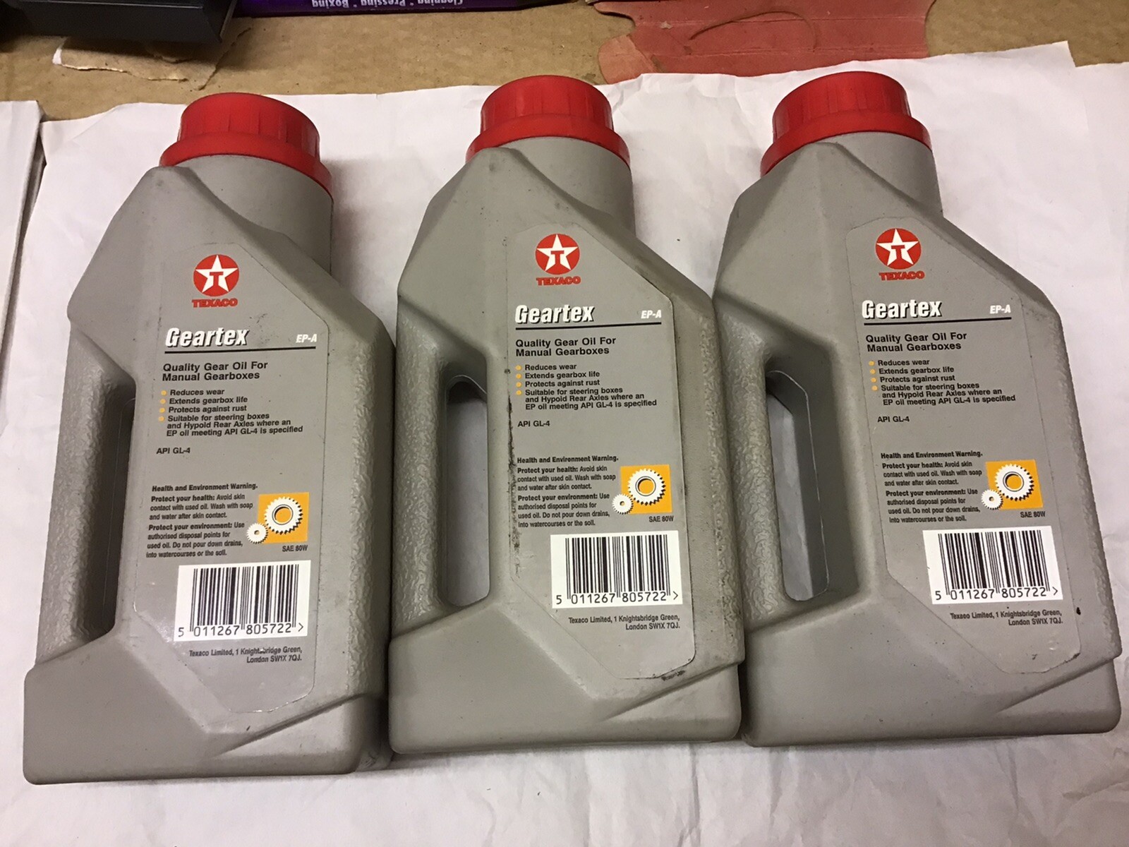 GEAR OIL TEXACO GEARTEX EP - A ..CLASSIC CAR | eBay UK