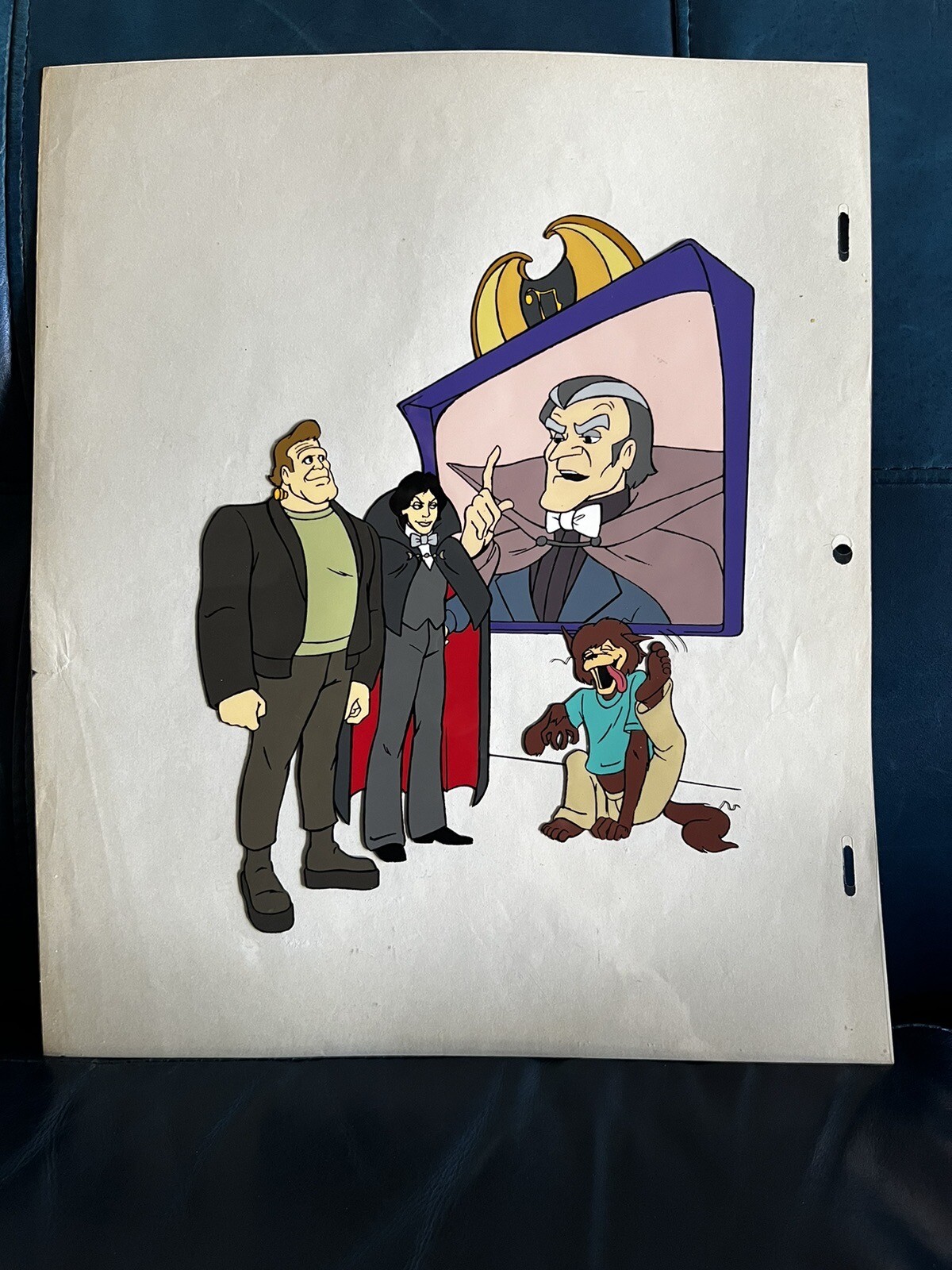 LOT OF 5 VINTAGE ORIGINAL ANIMATION CELS HANNA-BARBERA | YOGI, DRAK ...