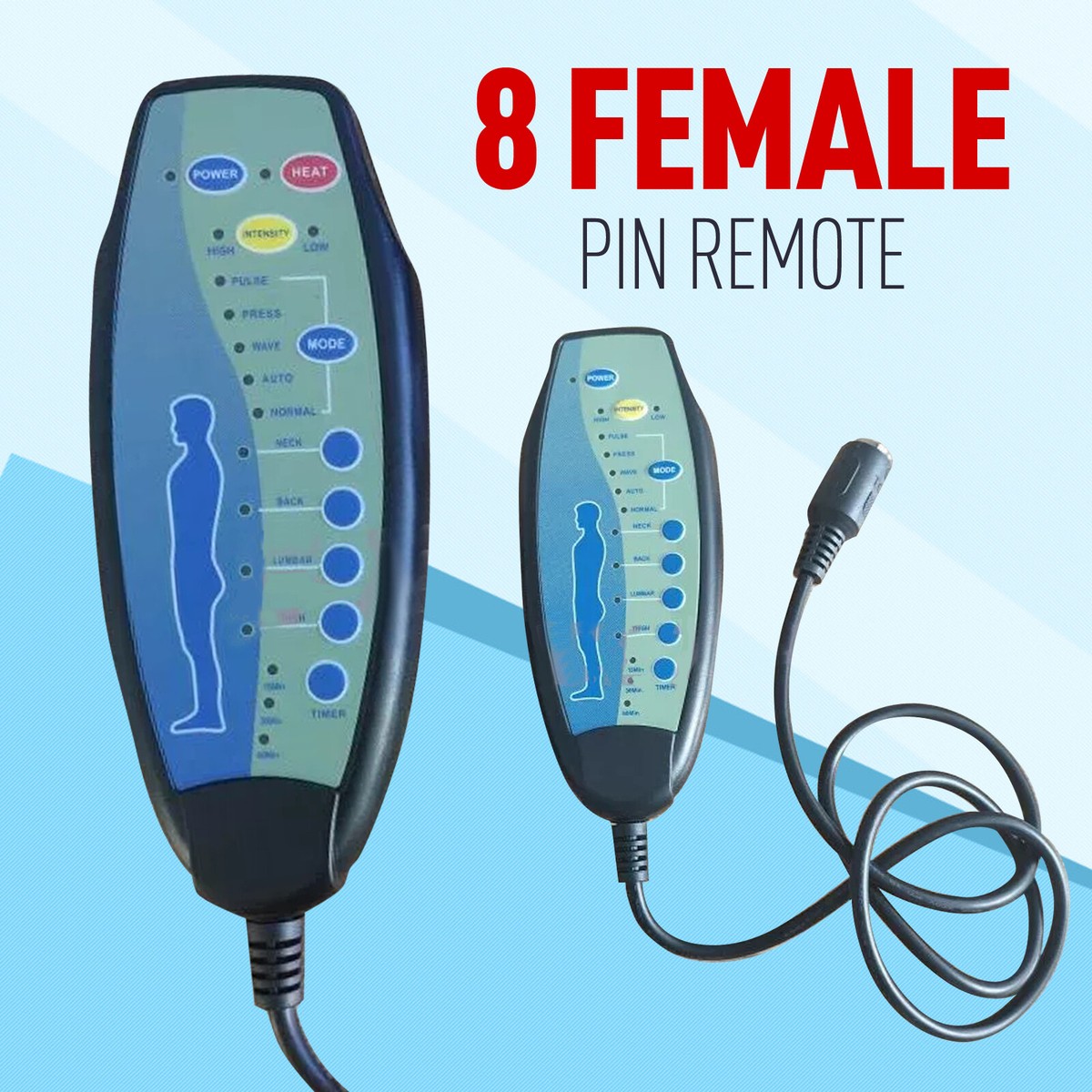 Massage Chair Remote Control - 8-Pin Hand Controller For Power Lift ...