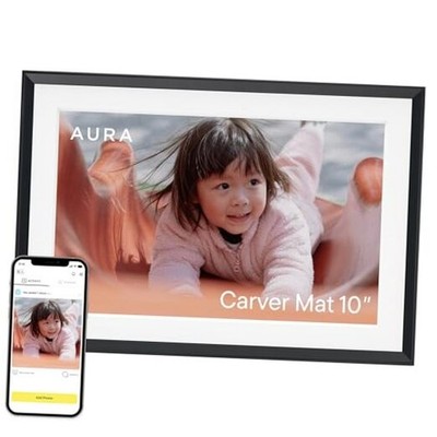 Digital Picture Frame - 10.1" HD Mat Display | 10" - Black with Mat | eBay