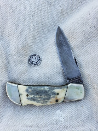 Older Parker-Edwards Damascus Blade Pocket Knife | eBay