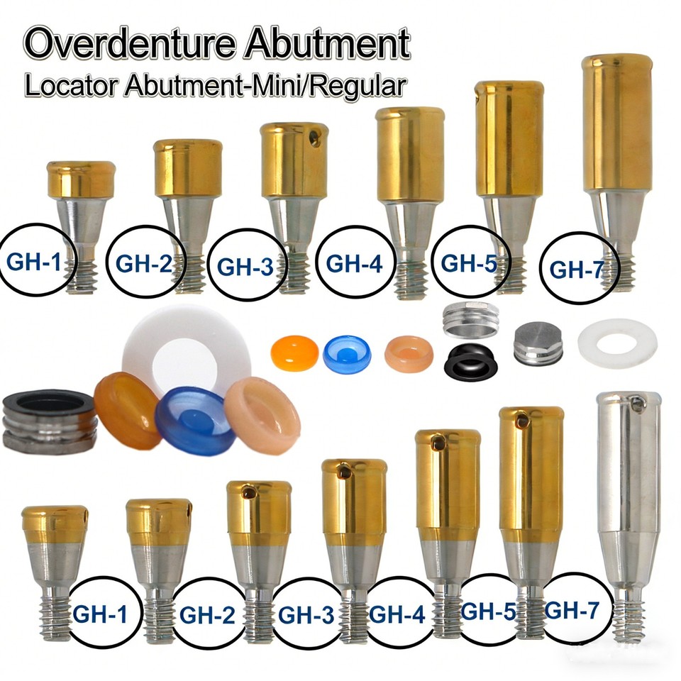 US Hiossen ET Dental Locator Implant Abutment Overdenture Attachment ...