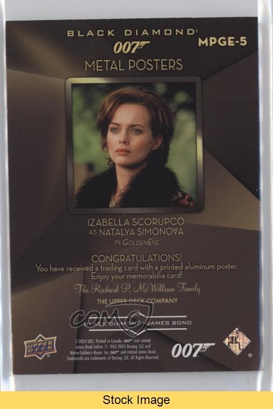 2025 James Bond Black Diamond Izabella Scorupco as Natalya Simonova ...