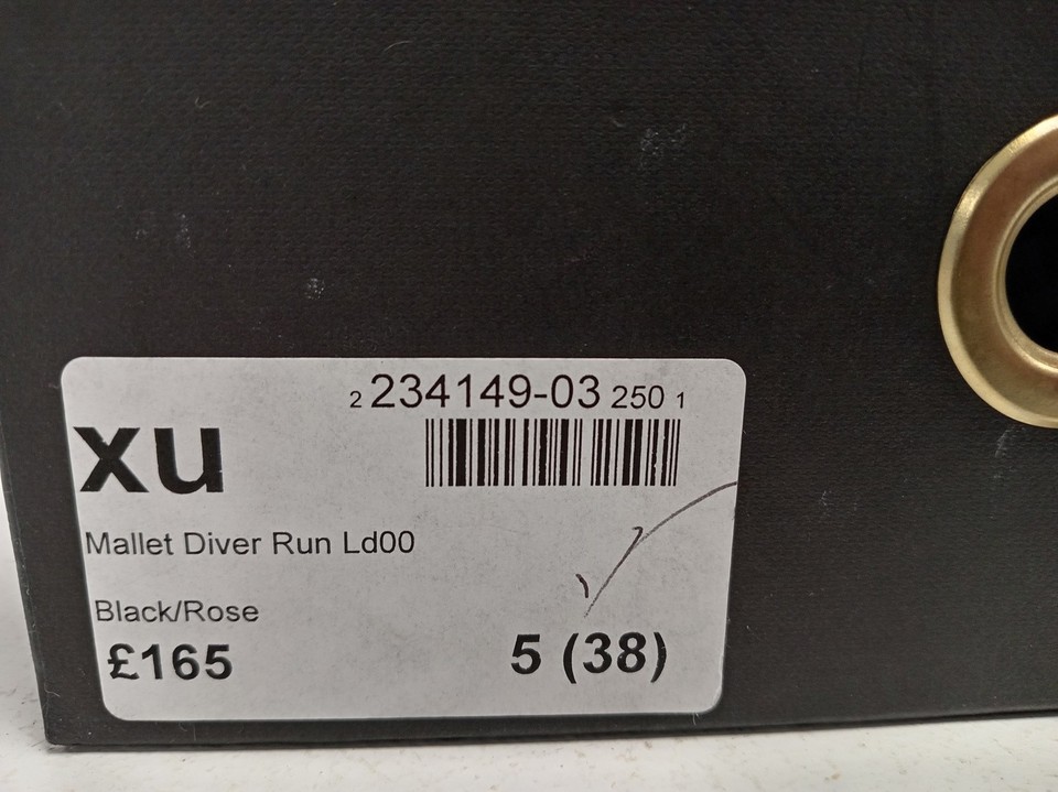 Mallet Diver Run LD00 Black Rose Gold Trainers Size UK 5 EU 38 | eBay UK