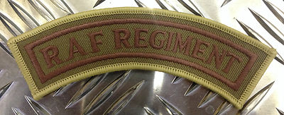 Genuine British Army / RAF 'ROYAL AIR FORCE' REGIMENT Shoulder Patch X2 ...