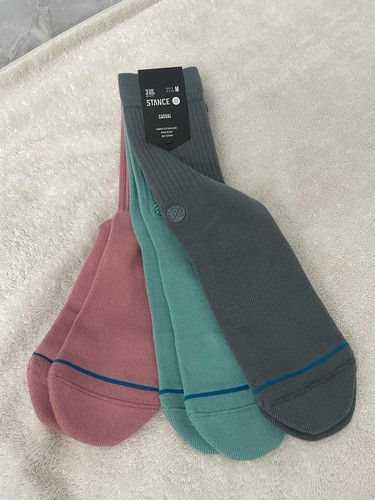 Stance mens Icon Solid Color Cotton Crew Socks 3 Pairs | eBay