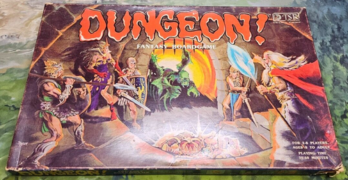 Vintage 1981 Dungeon Fantasy Board Game TSR Game Wizards Monsters ...