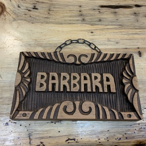 BARBARA Handmade Personalized Wooden Name Board~Unique Gift | eBay