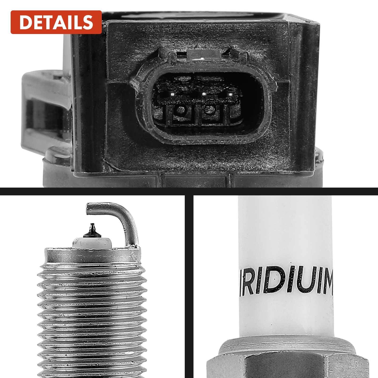 4x Ignition Coils & 4x Spark Plugs for Honda Accord CR Accord Euro CU 2 ...