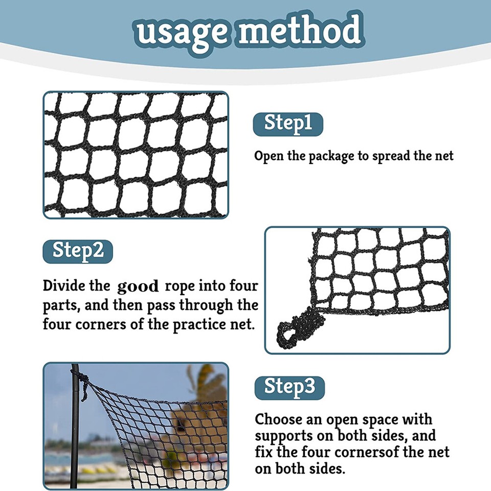30FT x 10FT Golf Barrier Netting Back Yard Sports Nets Training Net ...
