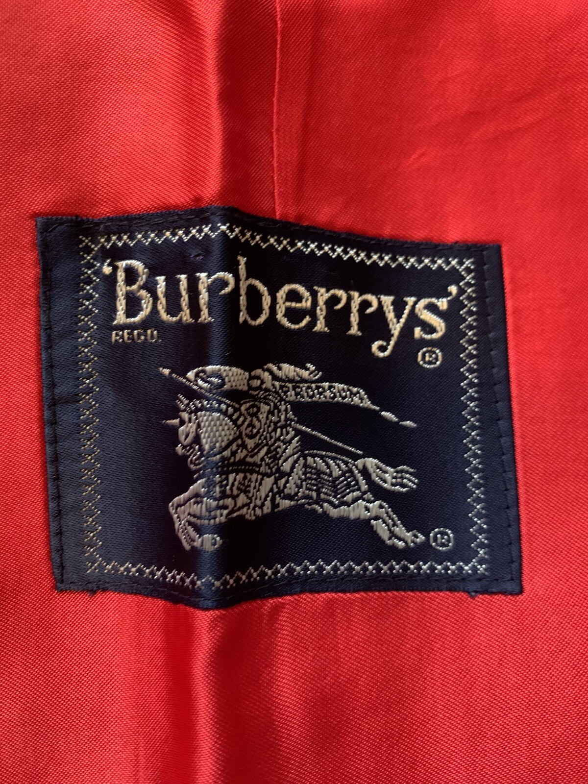 Burberrys Burberry Trench Coat Zip Liner Red Wool Ves… - Gem