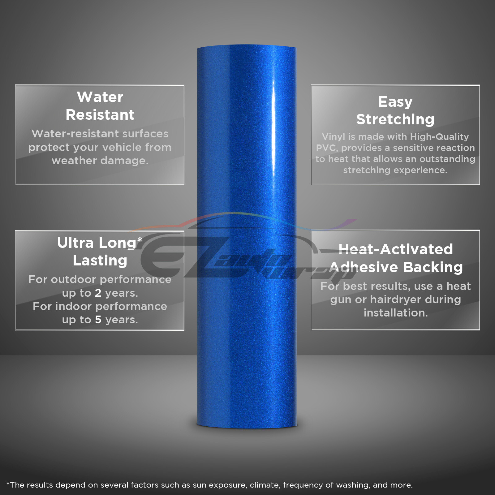 Gloss Diamond Glitter Royal Blue Sparkle Metallic Vinyl Wrap Sticker ...