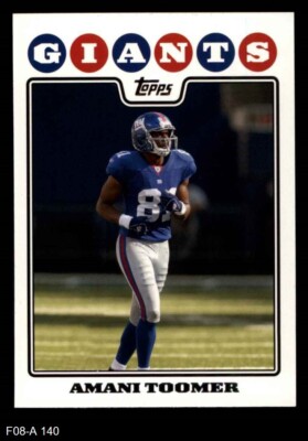 2008 Topps #140 Amani Toomer Giants-FB Michigan 8 - NM/MT | eBay