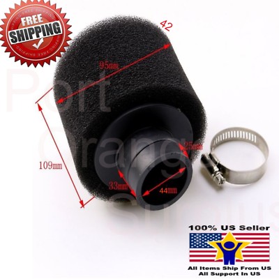 44mm Foam Air Filter Pod Cleaner 110cc 125cc 150cc ATV Dirt Pit Bike ...