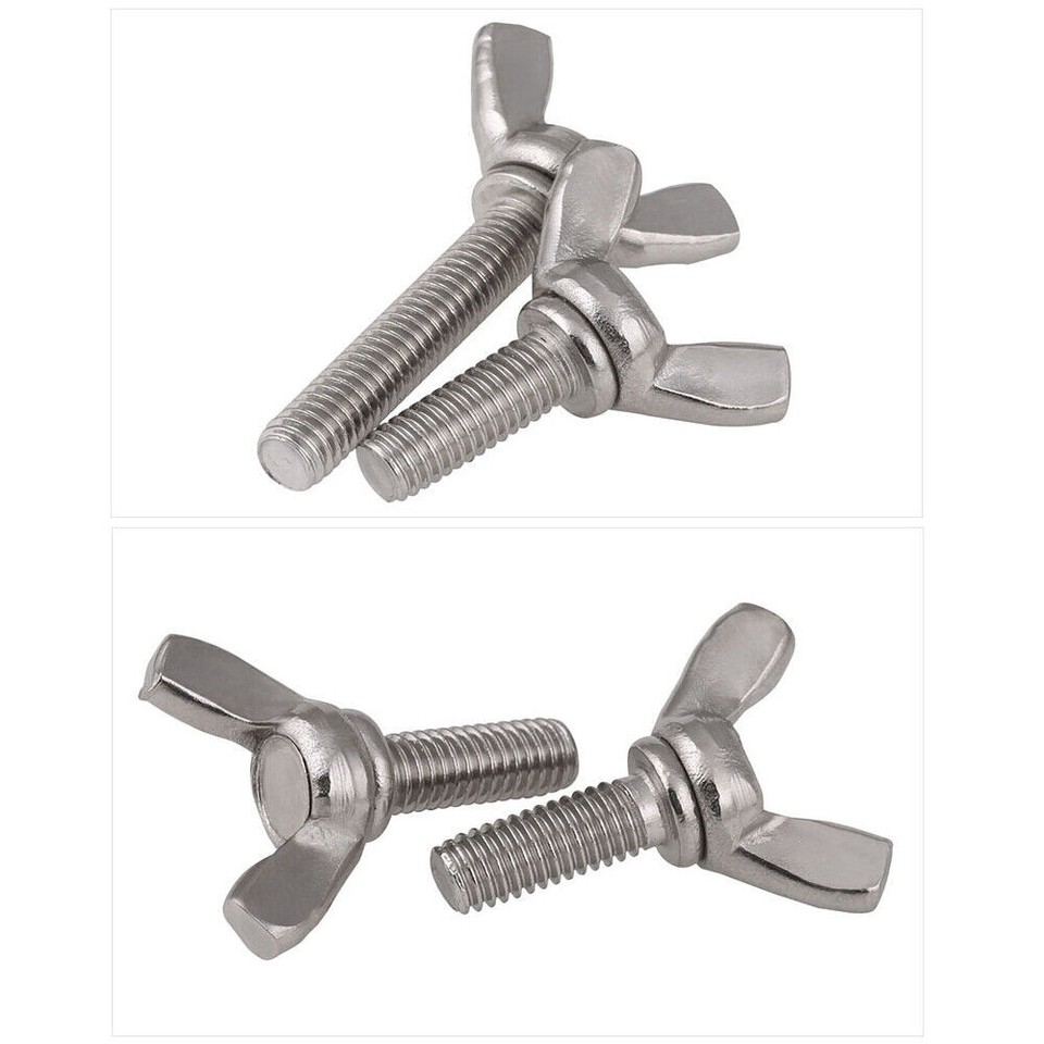 10x Thumb Wing Screws Bolts M5 x20 Hand Grip Knob Bolts Stainless | eBay