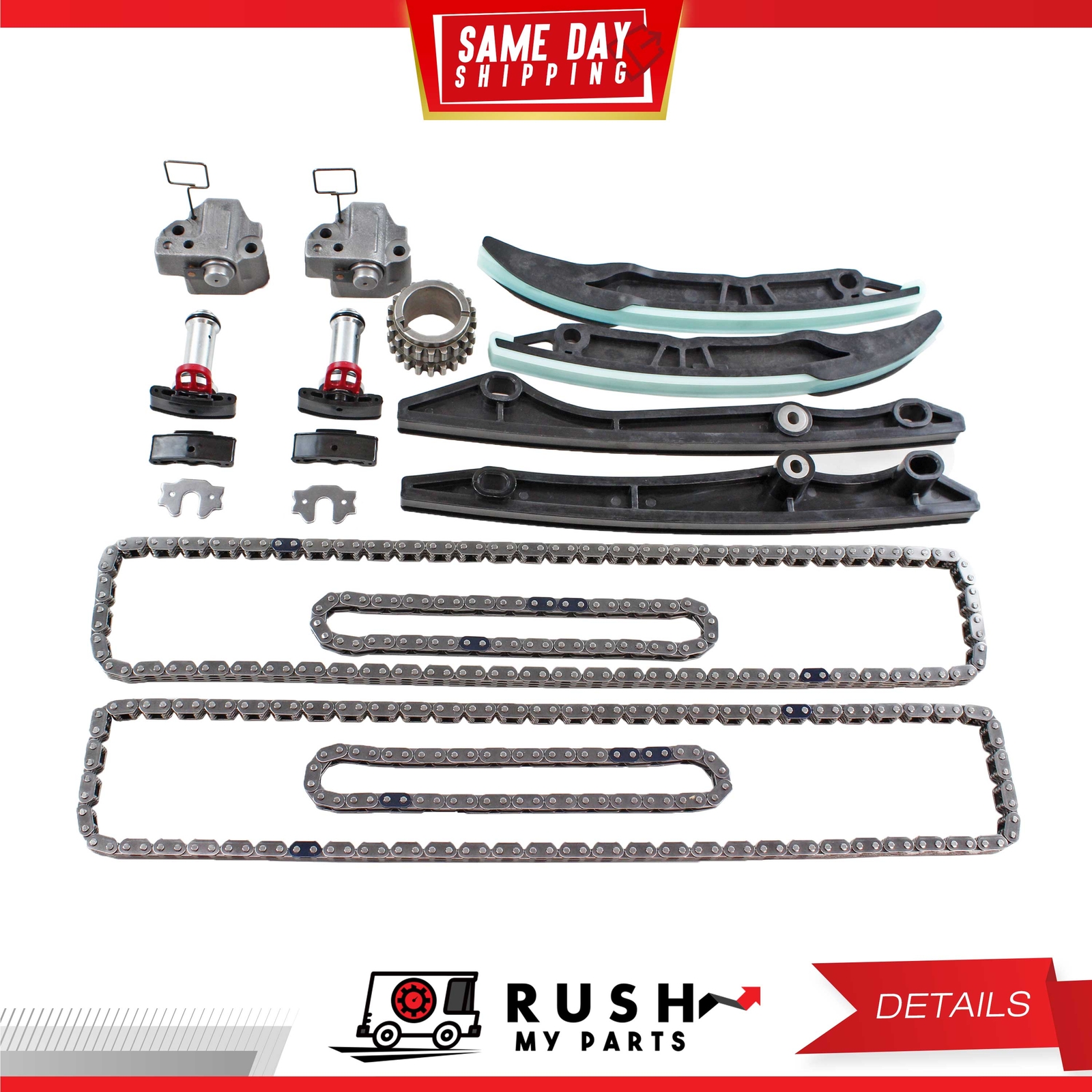 12-14 Timing Chain Kit For Ford Mustang 5.0L V8 DOHC 32v 99F DNJ TK4232 ...