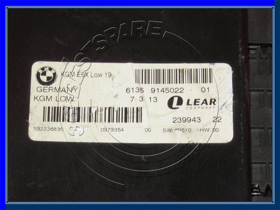 BMW 5 6 series E60 E61 E63 E64 BCM GATEWAY BODY CONTROL MODULE KGM LOW ...