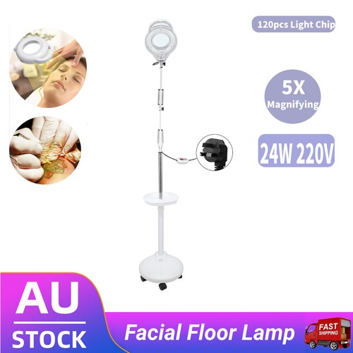 5x Magnifying Glass Desk Table Lamp Magnifier LED Light for Beauty SPA ...