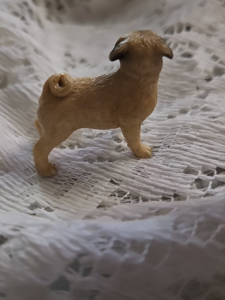 Schleich PUG Dog Small Male Animal Figure Retired HTF | eBay