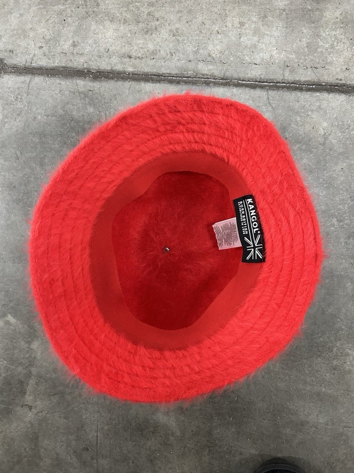 Kangol Ivory Fuzzy Angora Fur Y2k 80/90s Casual Bucket Hat New Med Rare ...