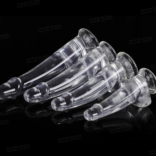Soft Jelly Realistic Dildo Masturbator Crystal Penis Suction Cup Big ...