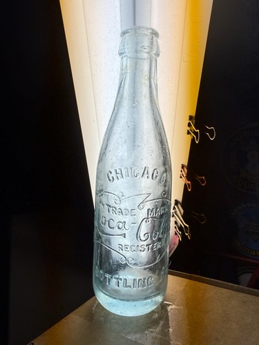 Early Straight Sided Coca-Cola Bottle Long C version with Crazy Script ...