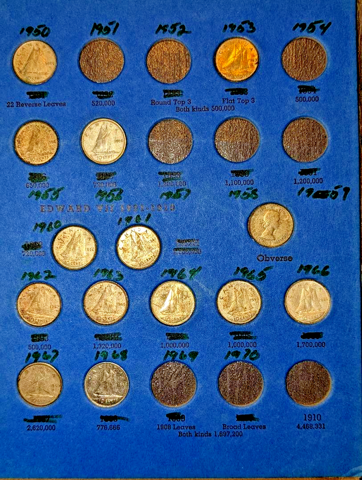 Canadian Dime Collection - 26 silver dimes total | eBay