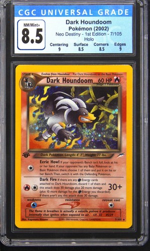 2002 POKEMON NEO DESTINY 1ST ED DARK HOUNDOOM CGC 8.5 | eBay