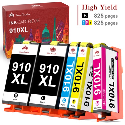 5PK 910XL Ink Cartridges For HP OfficeJet 8010 8012 8014 8020 PRO 8024 ...