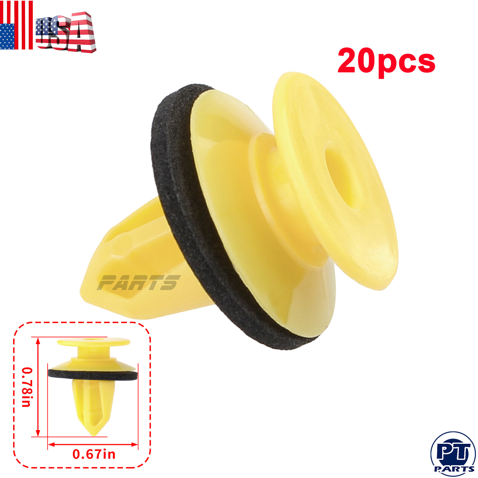 20pcs Door Pannel Clips Trim Mountings Screw For GM Cadillac Chevrolet ...