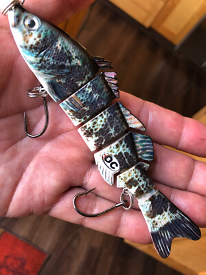 6 in. Baby Ling Cod, Cunner, Tautog Swim bait. Incredible Action. SLAY ...