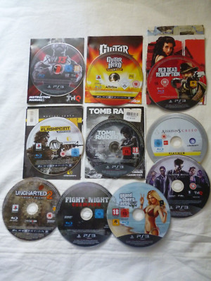 Job Lot / Bundle 10 x PS3 Games DISCS ONLY some with manuals GTA V Red ...