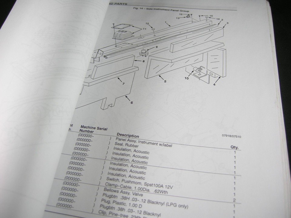 Tennant 385 Industrial Rider Floor Sweeper Parts Manual Book Catalog ...