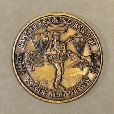 Ranger Training Brigade Serial Numbered Edge Bronze Army Challenge Coin ...